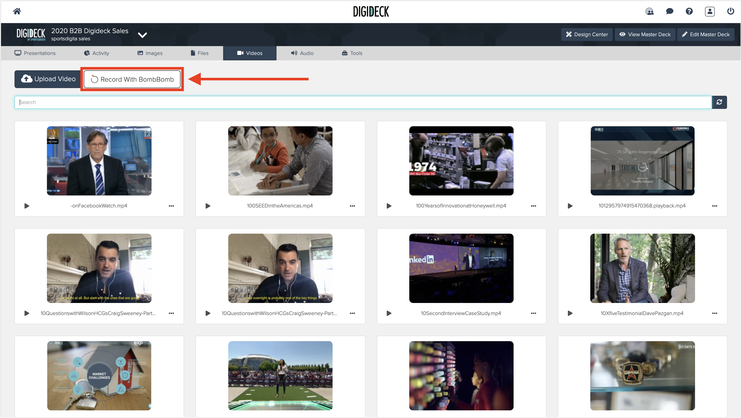 How to Setup Digideck's BombBomb Integration – Engage