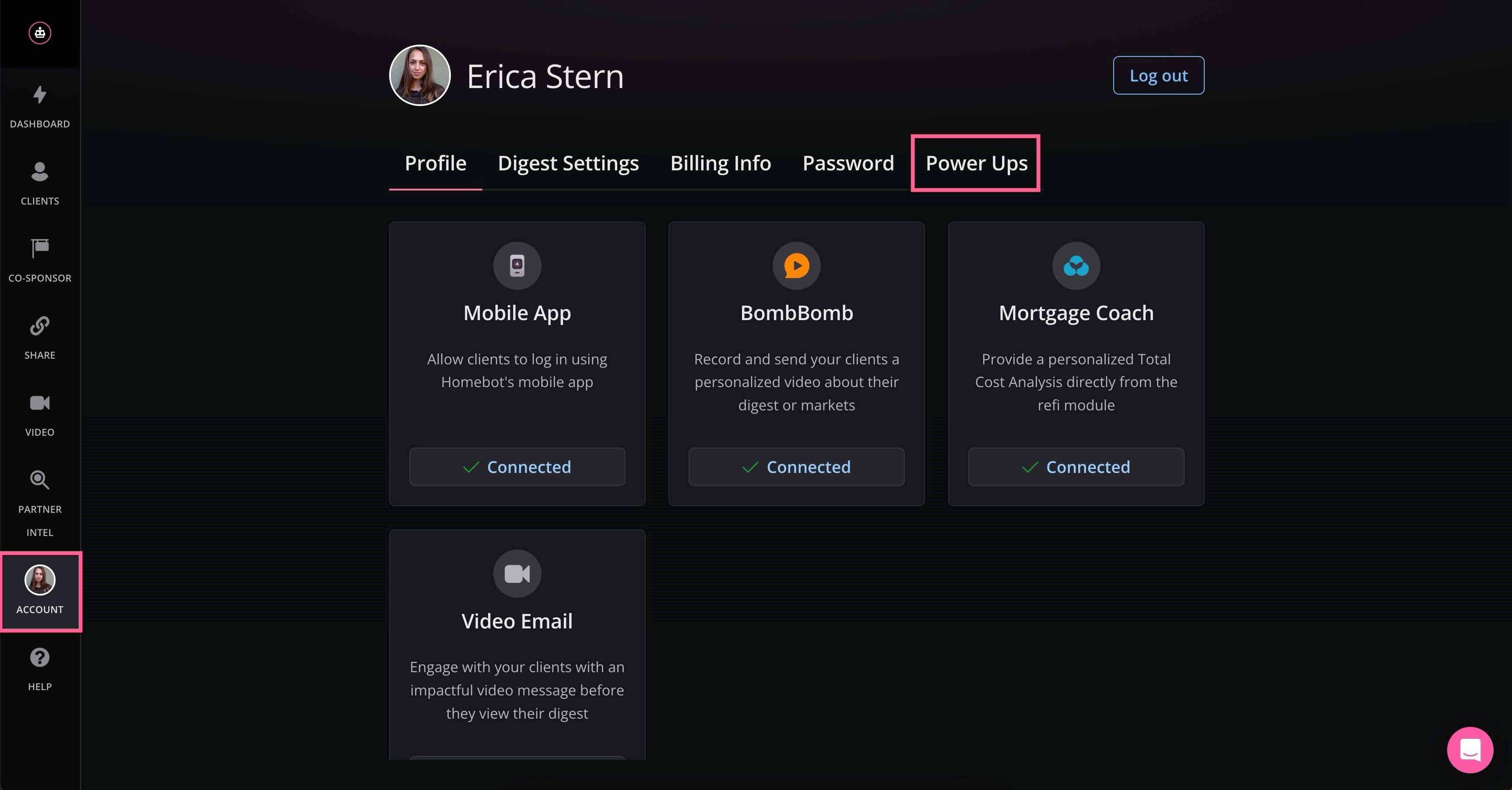 How to Setup Homebot's BombBomb Integration – Engage