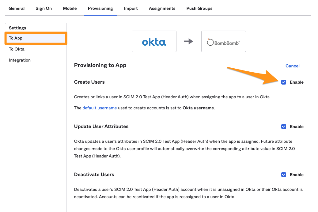SCIM Configuration Guide: Configuring User Provisioning with Okta – Engage