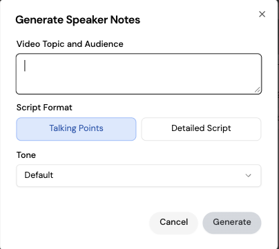 How to Use AI Speaker Notes – Engage